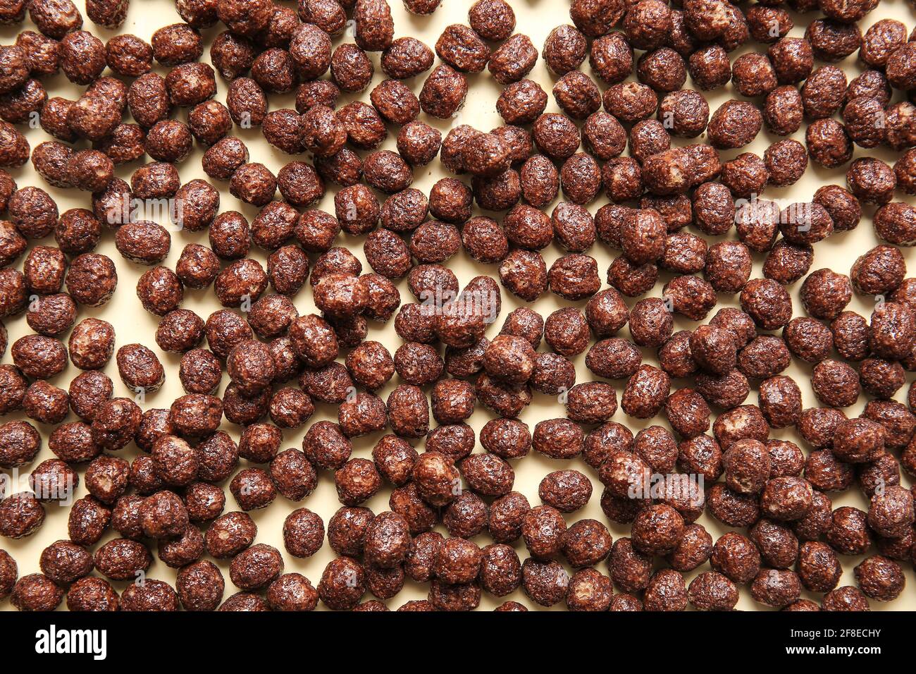 Chocolate corn balls as background, closeup Stock Photo - Alamy