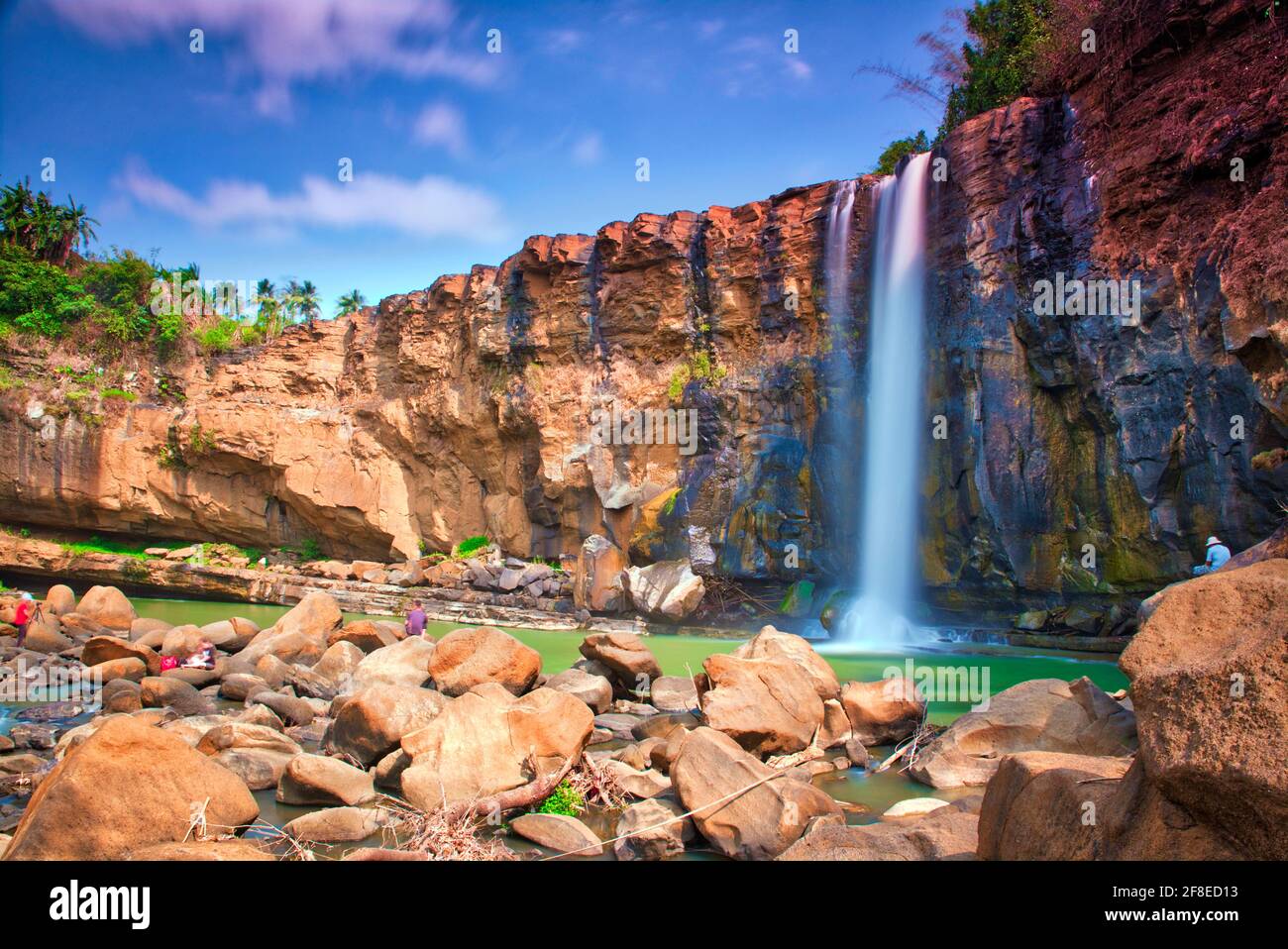 Awang waterfall is located in Taman Jaya Village, which is one of ...