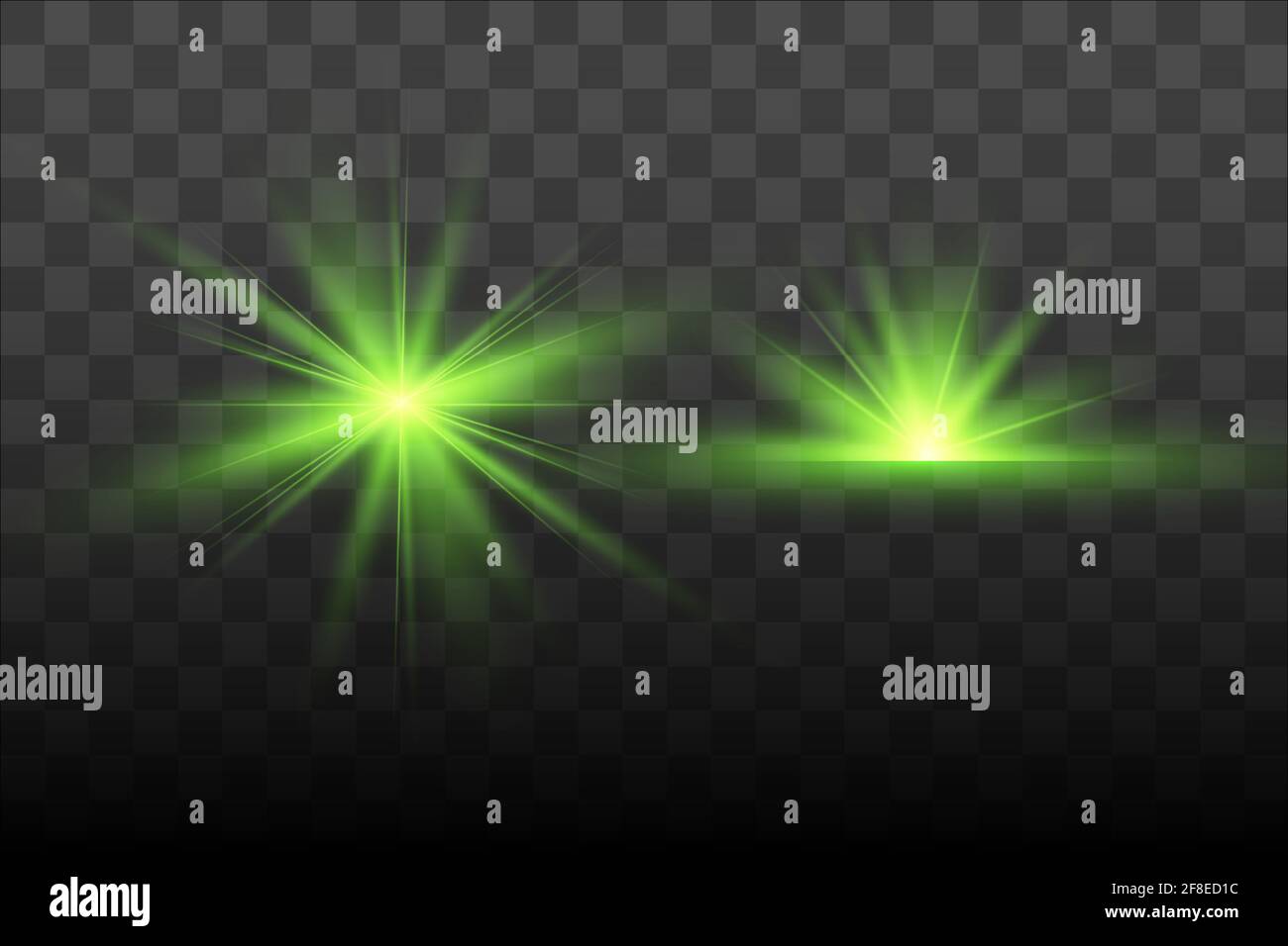 Glow isolated green light effect, lens flare Stock Vector Image & Art ...