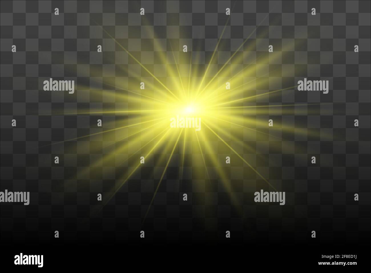 Glow isolated yellow light effect, lens flare Stock Vector Image & Art ...