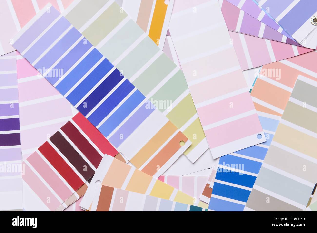 Paint color samples as background Stock Photo - Alamy