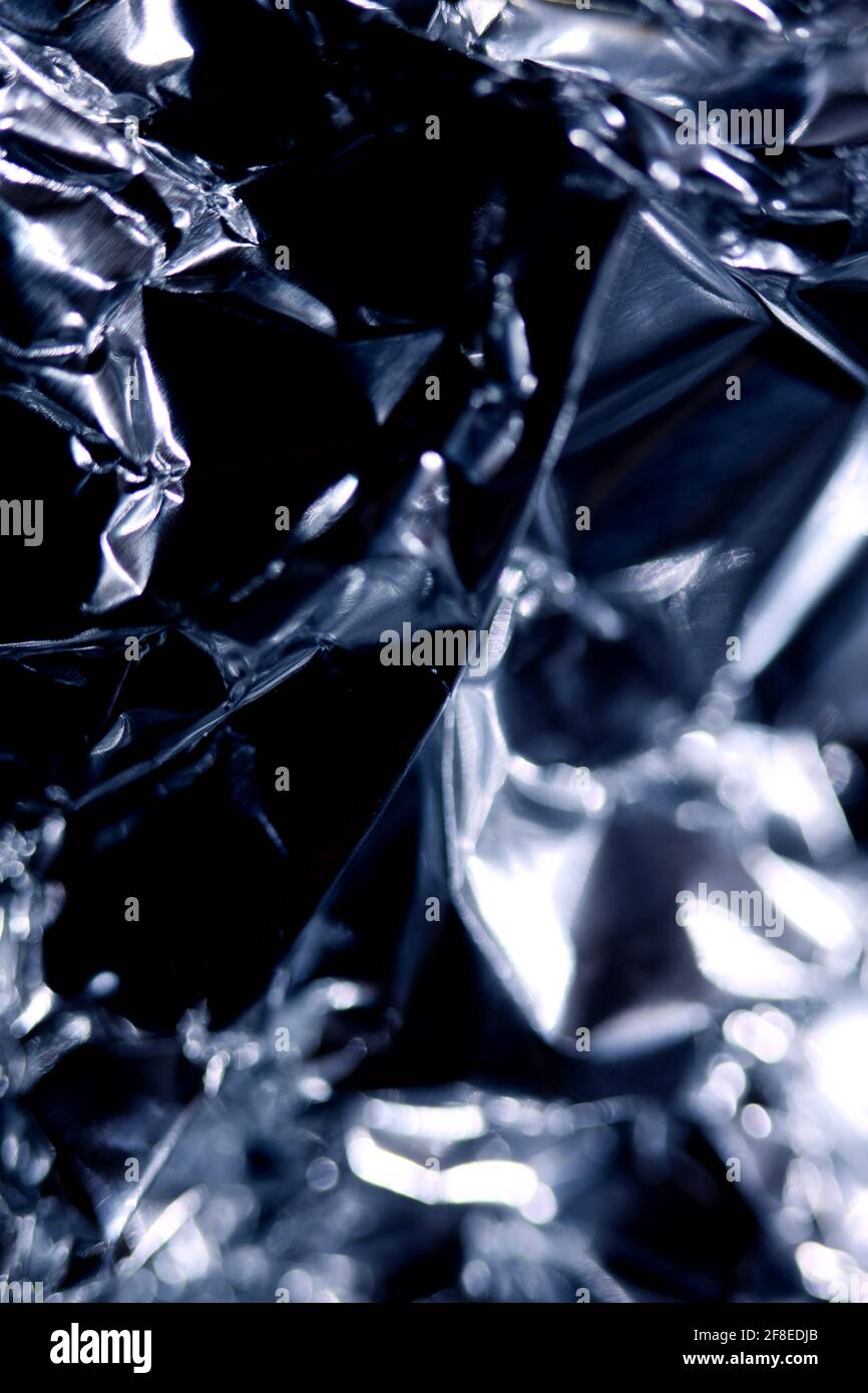 Aluminum paper colorful abstract close up background tripping modern ...