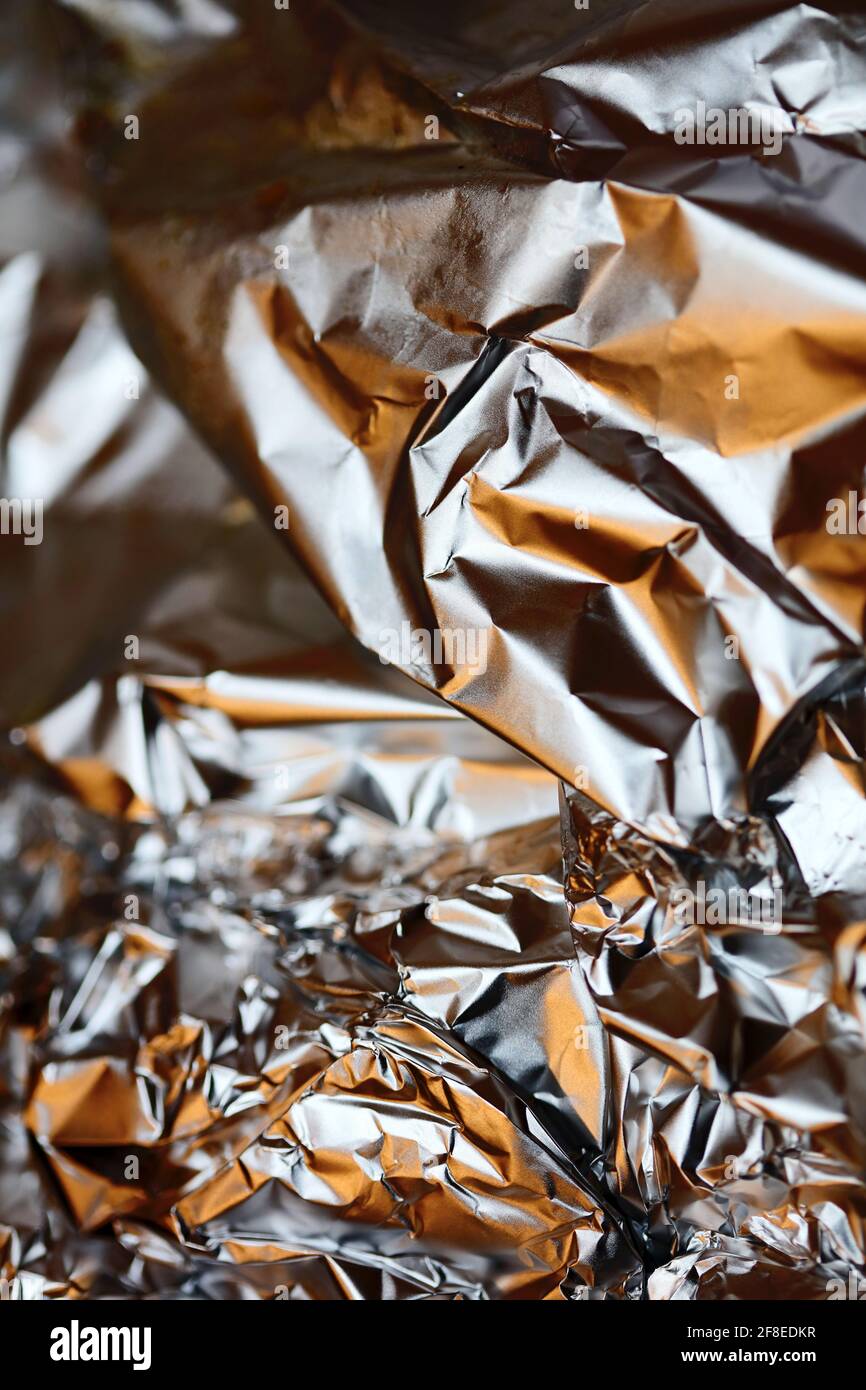 Aluminum paper colorful abstract close up background tripping modern ...