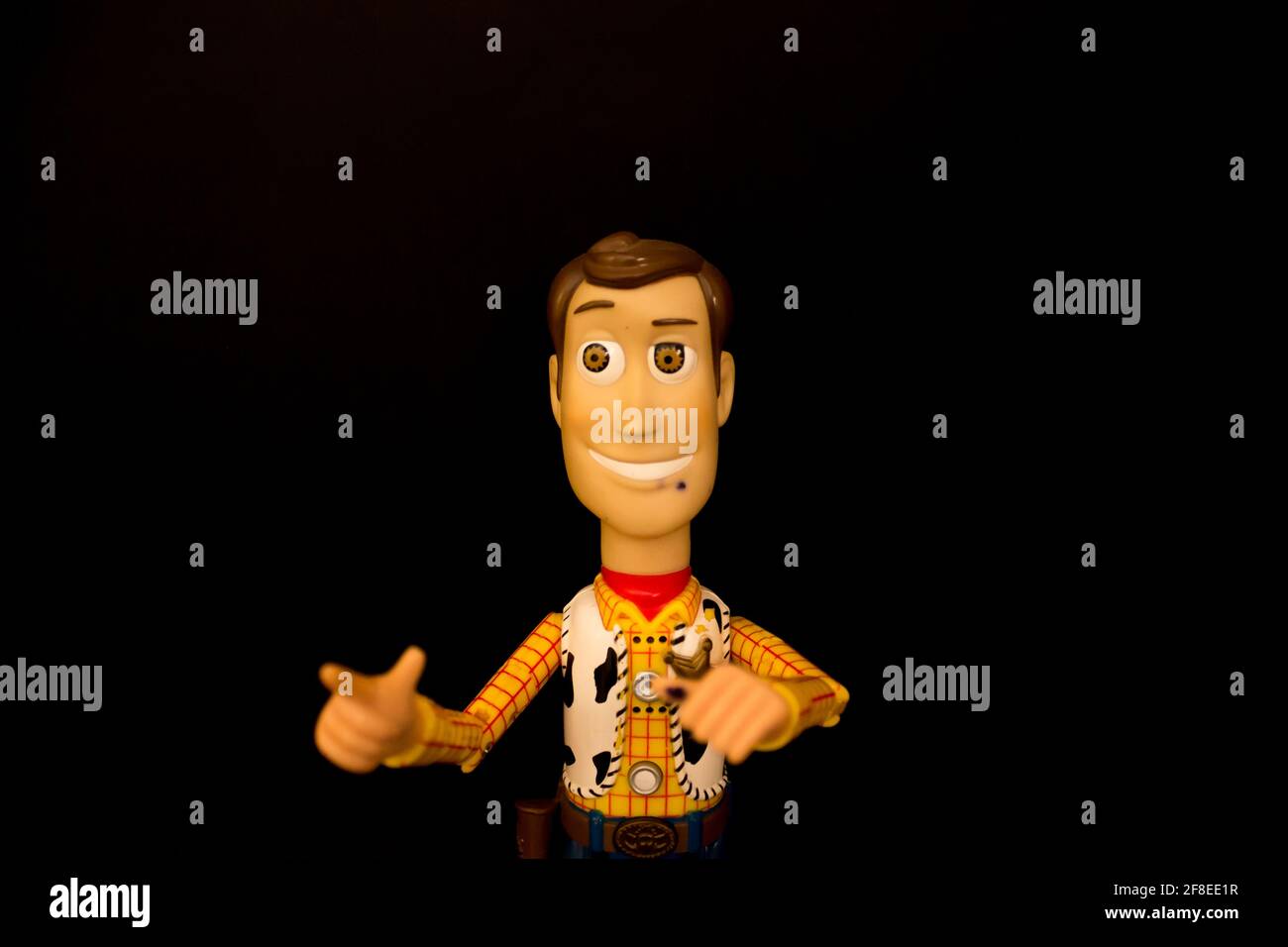 AVOLA, ITALY - Mar 27, 2021: Woody, character of the famous action ...