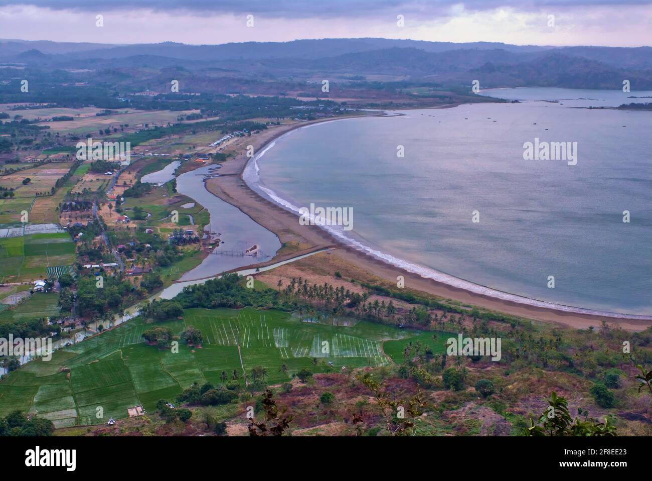 Peak Darma is one of the highest plains in Geopark Ciletuh area. Hill ...