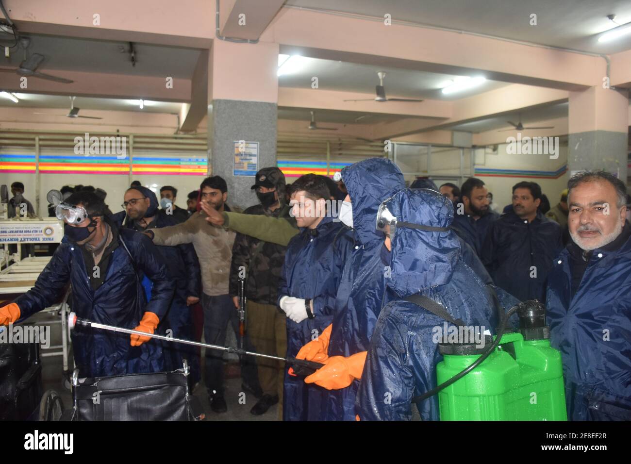 Srinagar, Jammu and kashmir India 07 August 2020. Blue kit wearing men ...