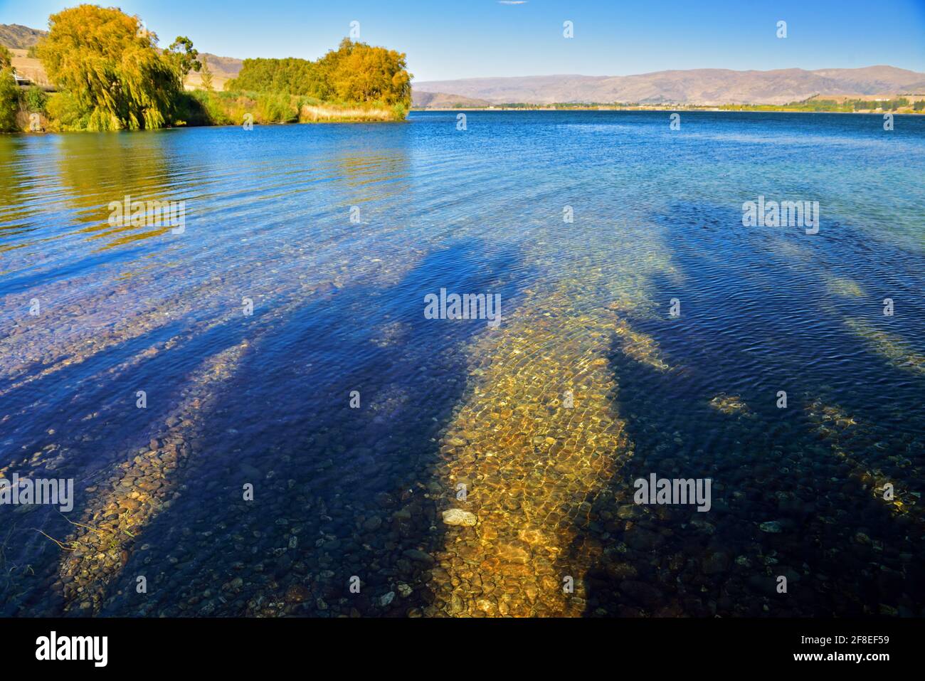Taken @Lake Dunstan, NZ Stock Photo - Alamy