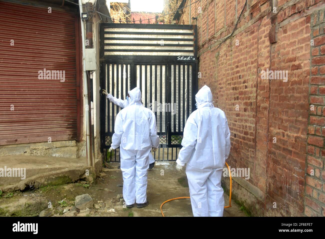 Srinagar, Jammu and kashmir India 07 August 2020. Kit wearing frontline ...