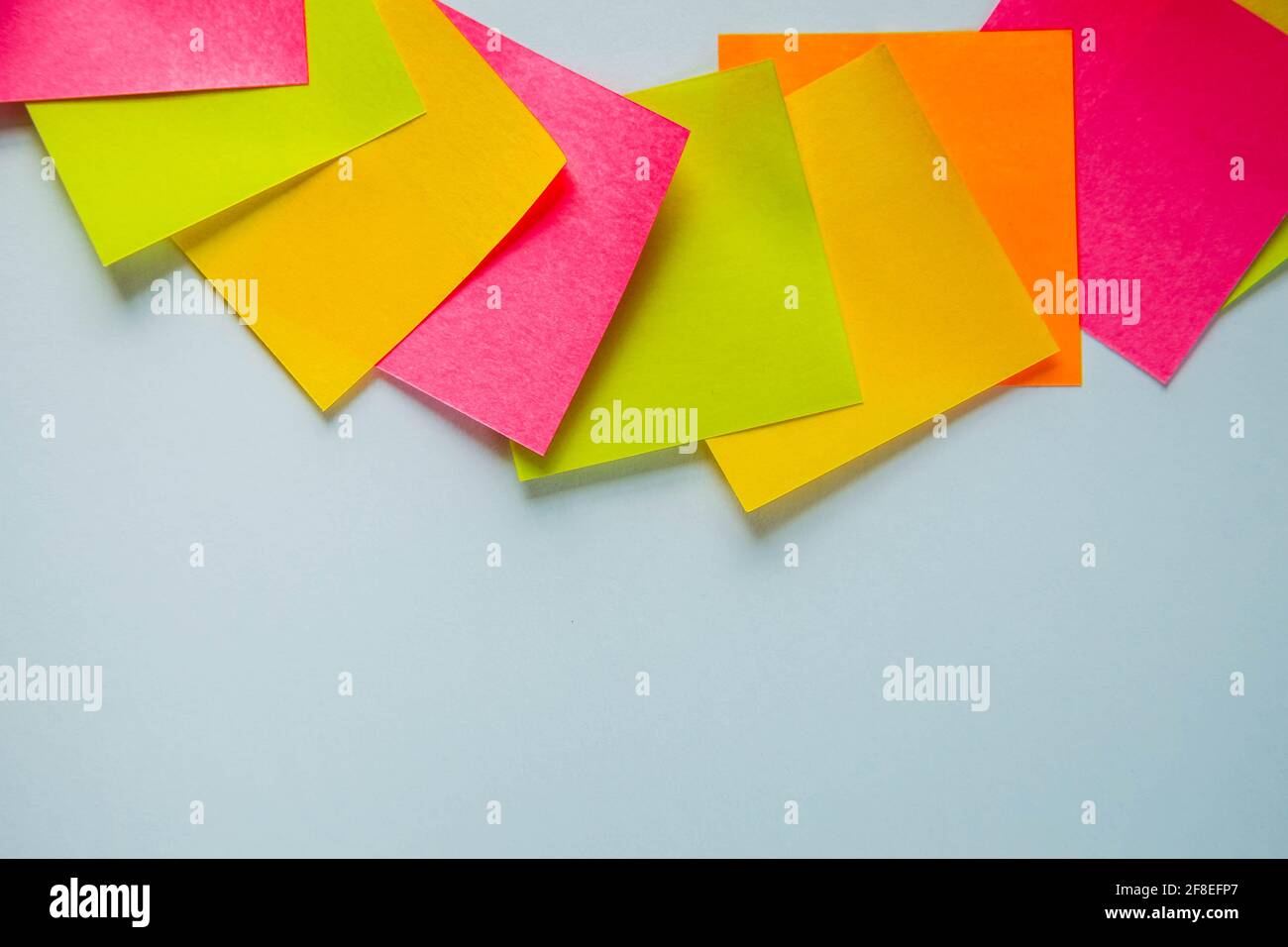 Colorful sticky notes on white Stock Photo - Alamy