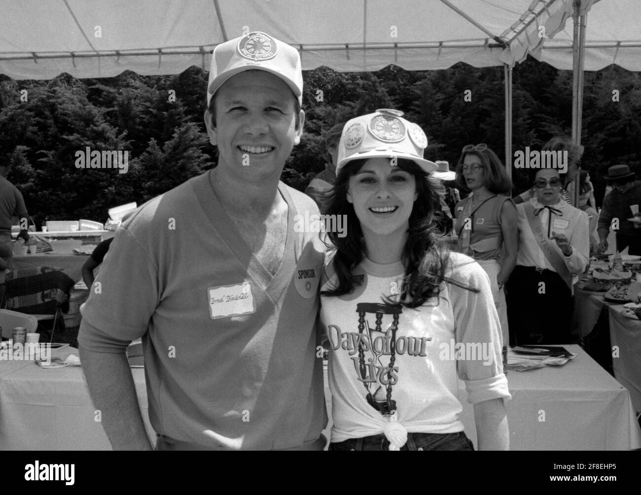 Brad Blaisdell and Philece Sampler Circa 1980's Credit: Ralph Dominguez ...