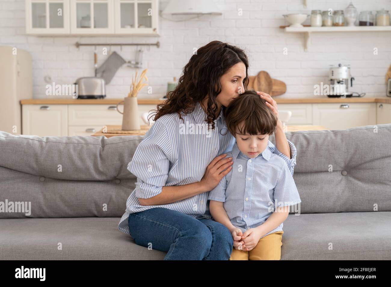 Mother ashamed of son hi-res stock photography and images - Alamy