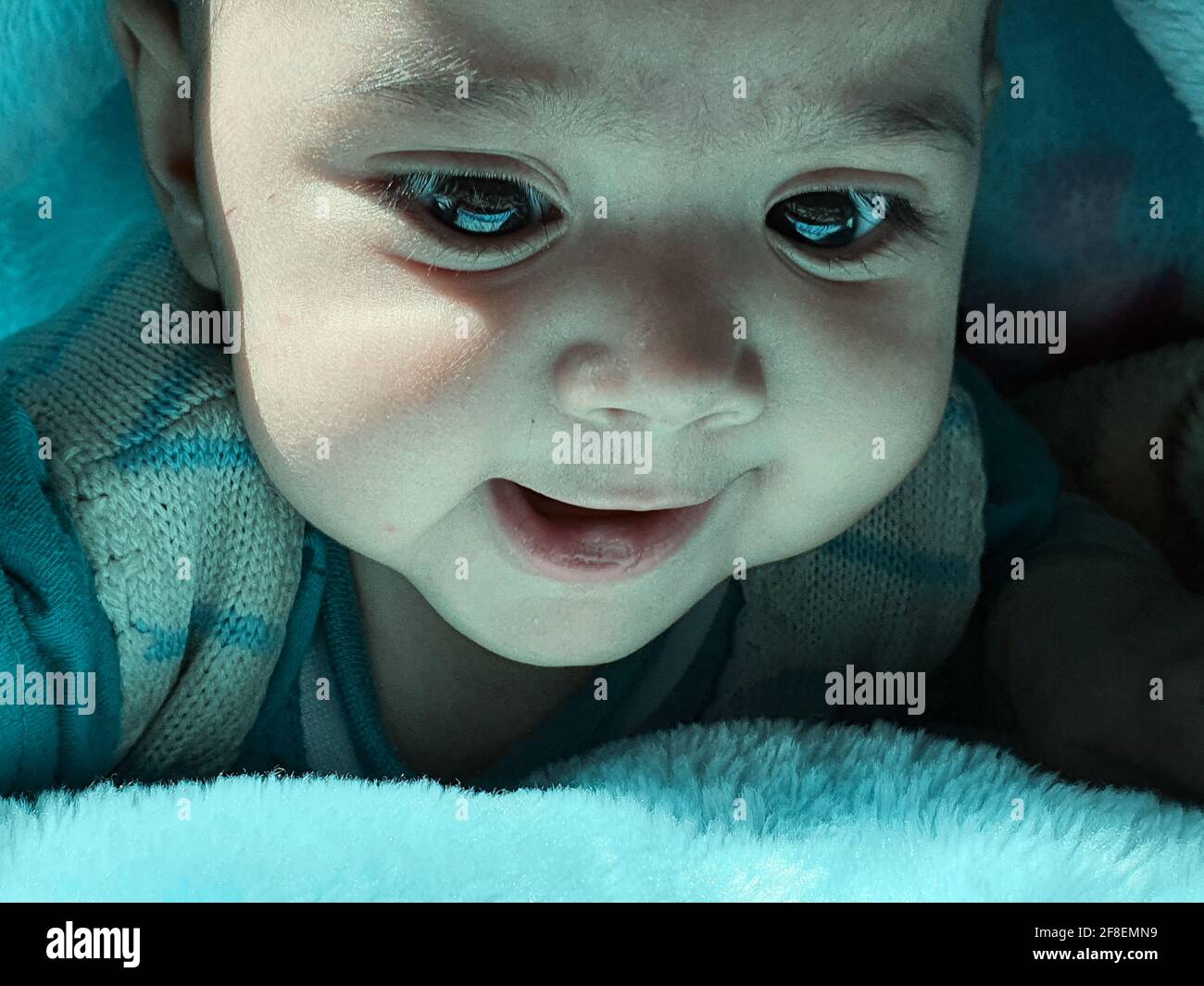 Beautiful kid different poses looks very handsome. Small child after ...