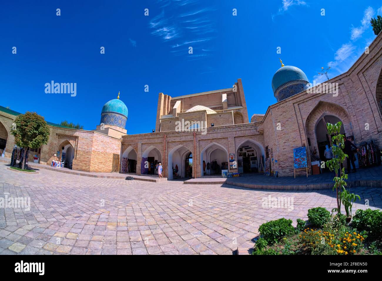 The building Barak-Khan Madrasah was erected in front of Mahalla ...