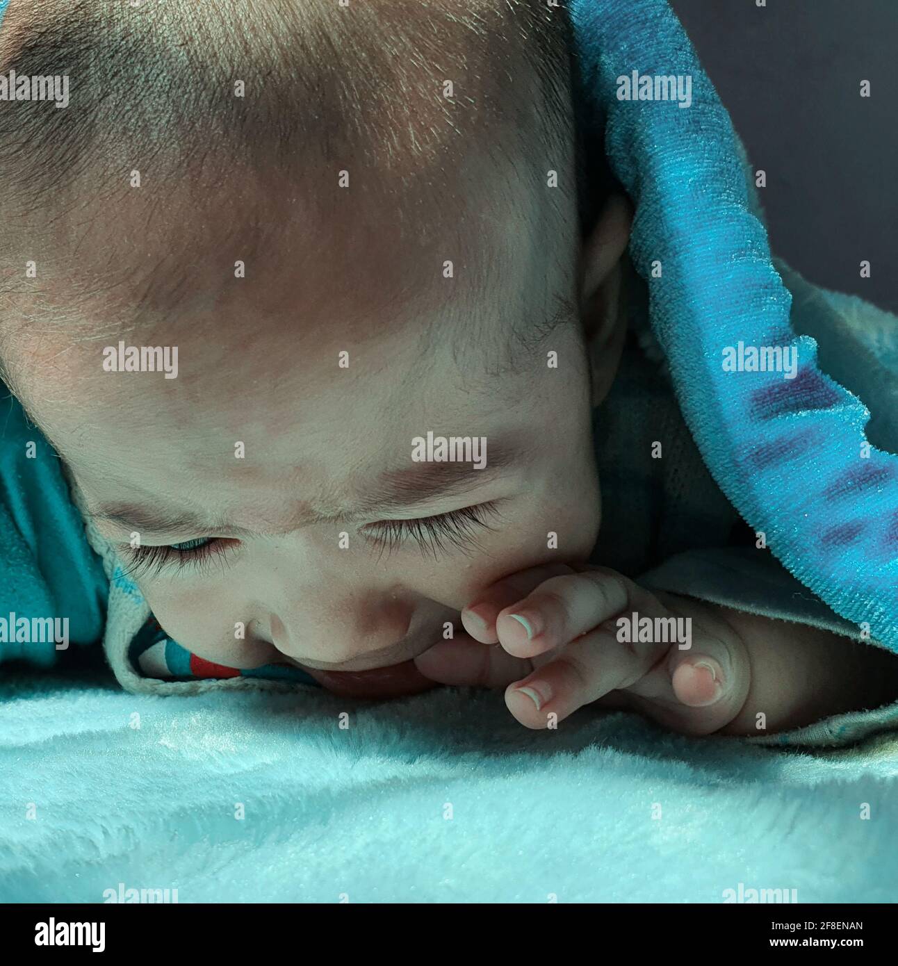 Innocent new born baby kid asian colour looks very beautiful Stock ...