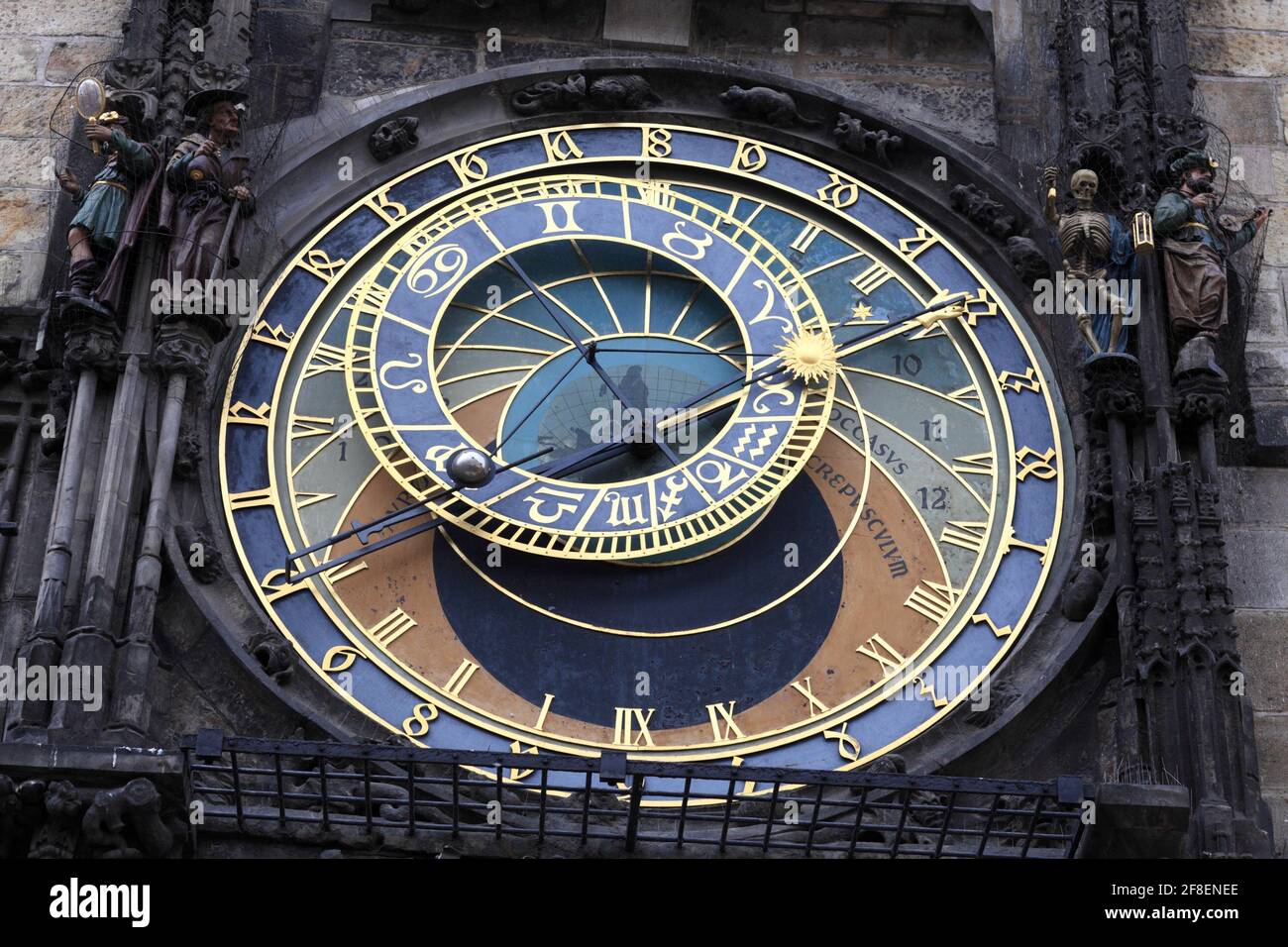 Detail of astronomical clock in Prague, Czech republic Stock Photo - Alamy