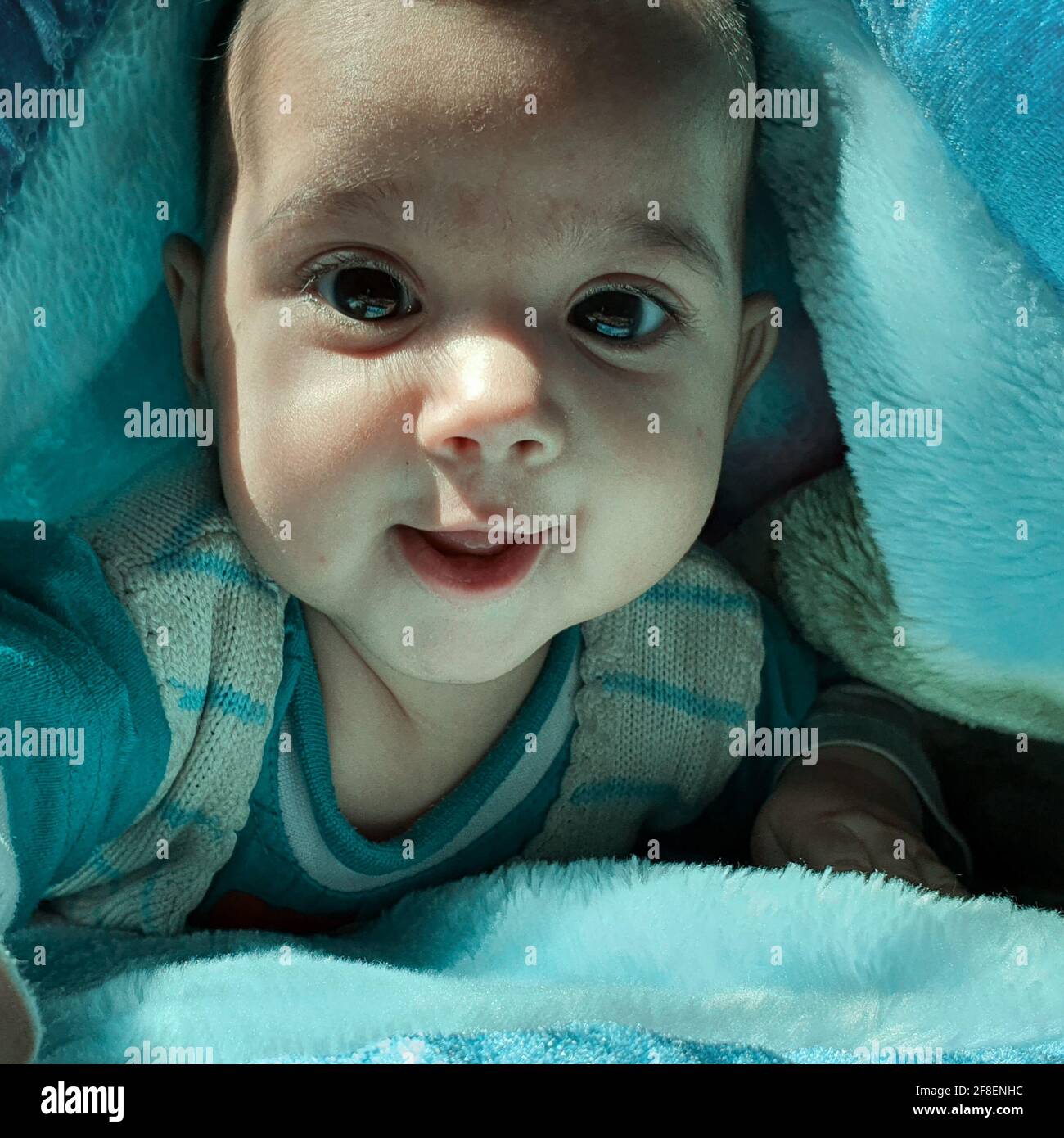 Innocent new born baby kid asian colour looks very beautiful Stock ...