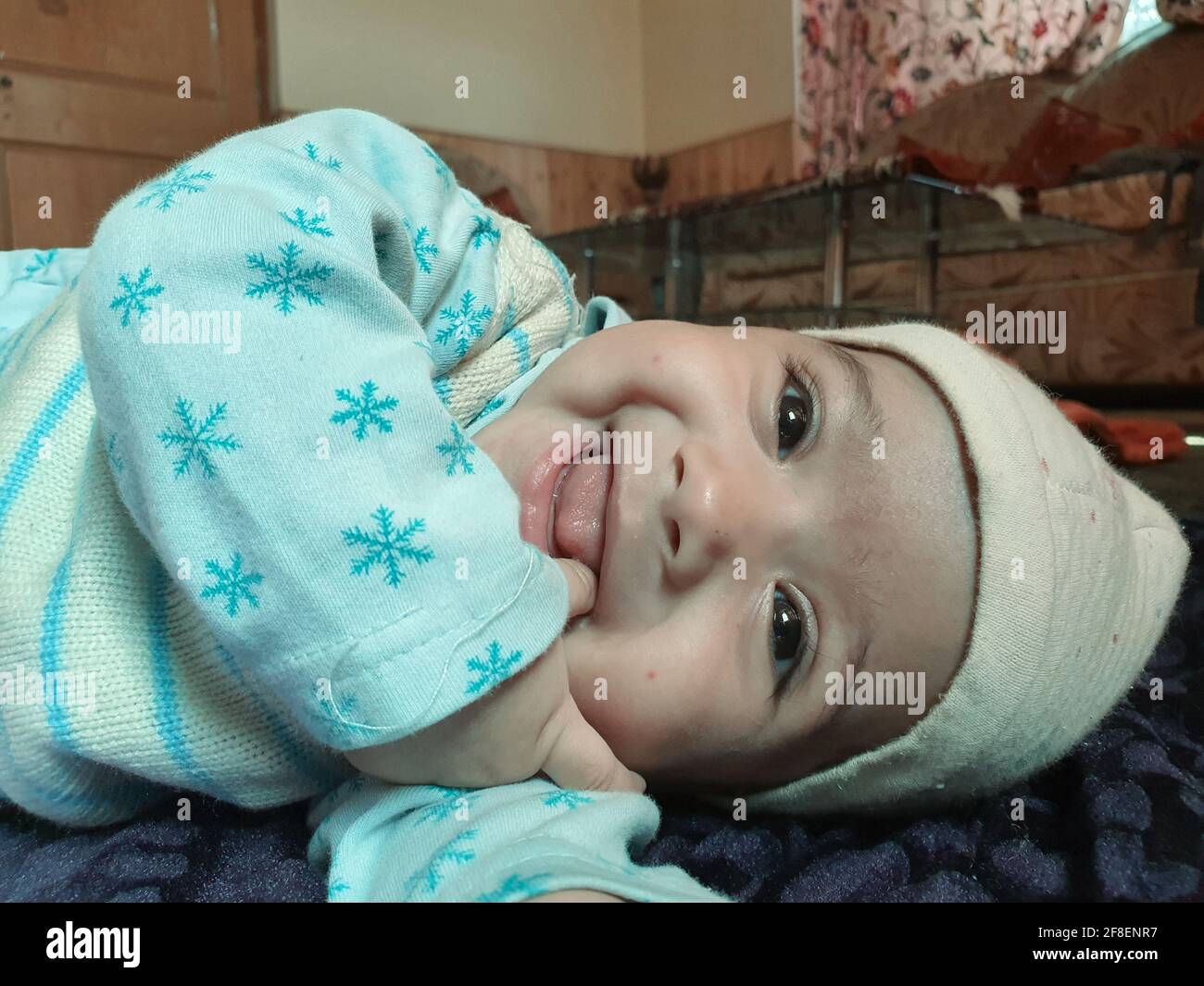 Beautiful kid different poses looks very handsome. Small child after ...