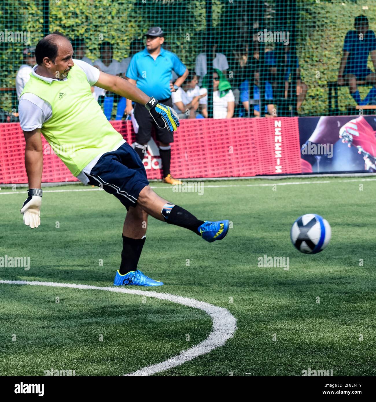 New Delhi, India - July 19 2019: Footballers of local football team ...