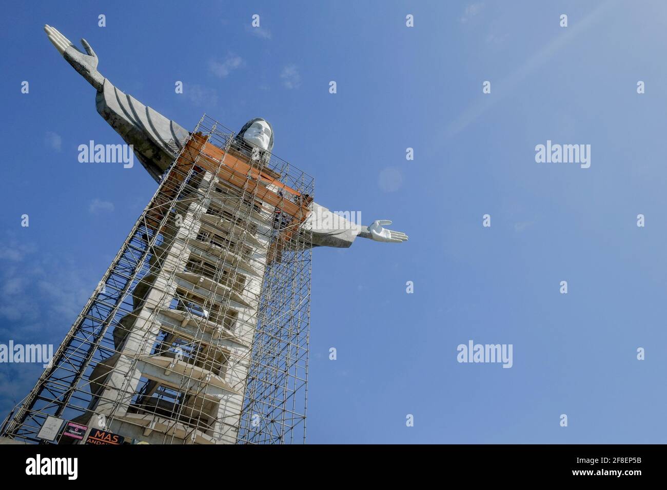 Christ the redeemer construction hi-res stock photography and images ...