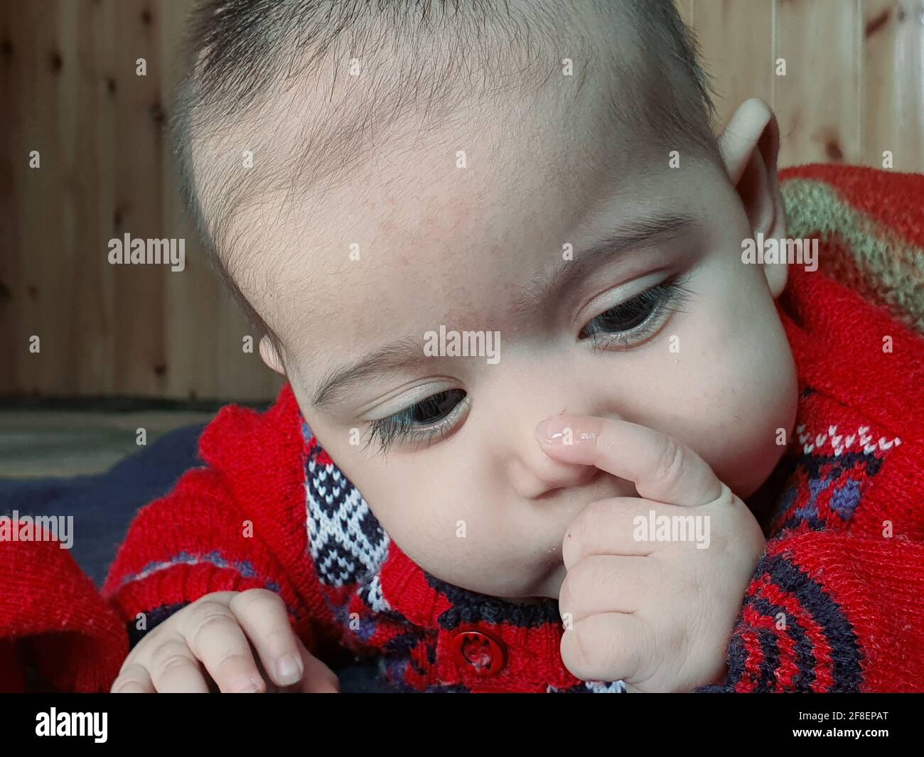 Beautiful kid different poses looks very handsome. Small child after ...