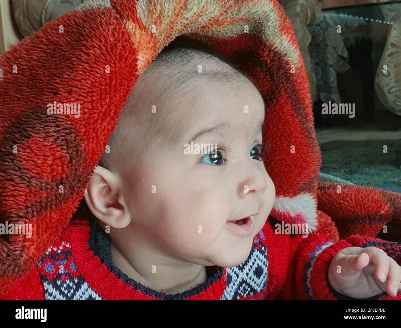 Beautiful kid different poses looks very handsome. Small child after ...