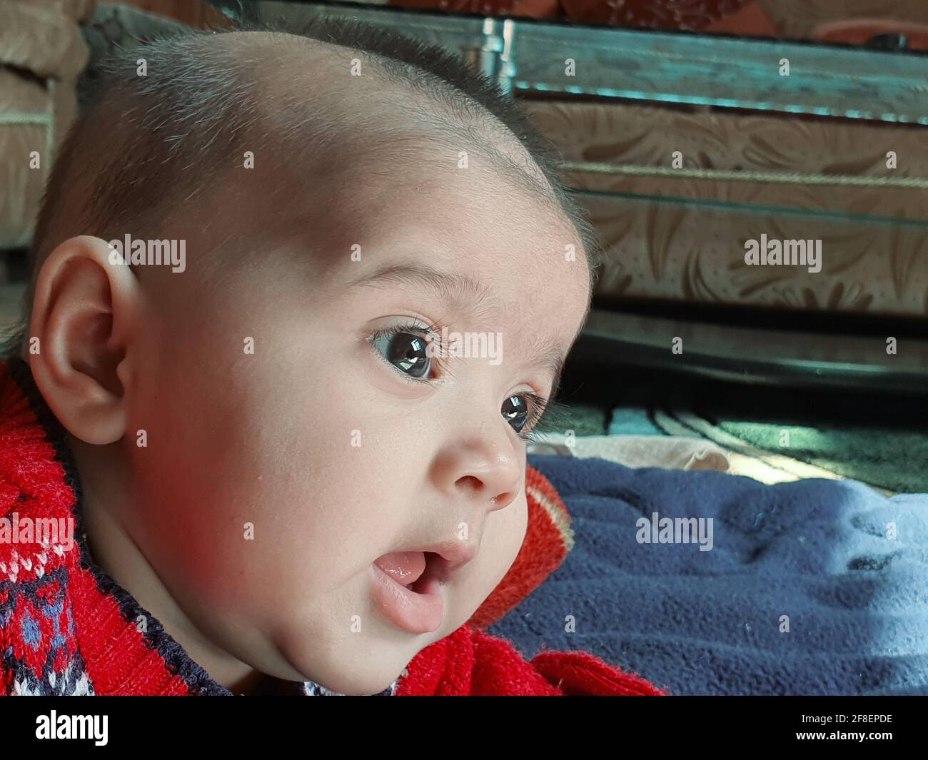 Beautiful kid different poses looks very handsome. Small child after ...