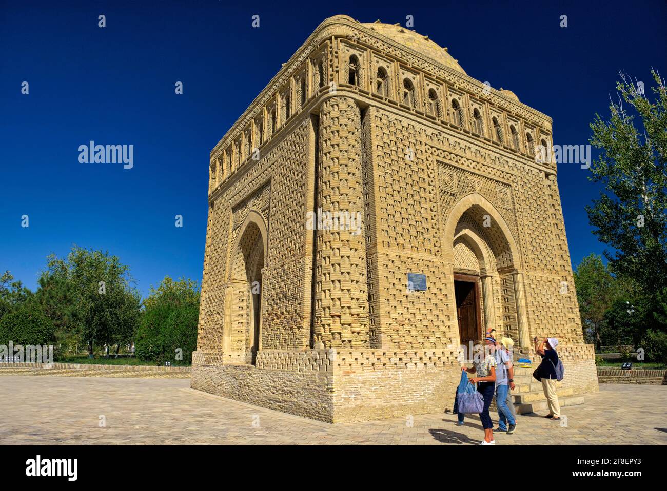 The mausoleum draws elements from early Sogdian architecture (such as ...