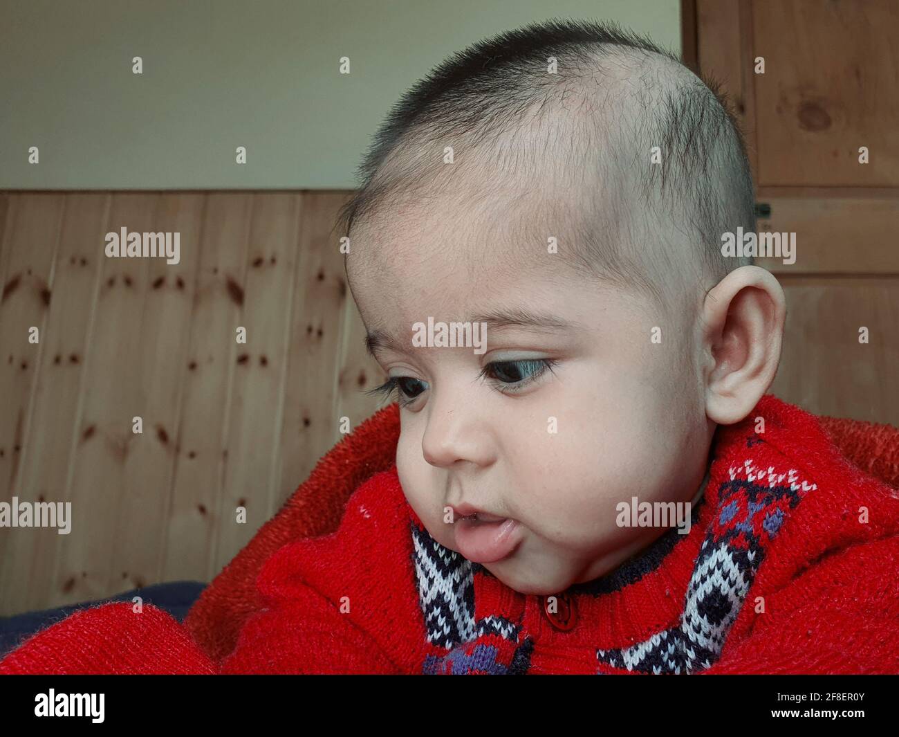 Beautiful kid different poses looks very handsome. Small child after ...