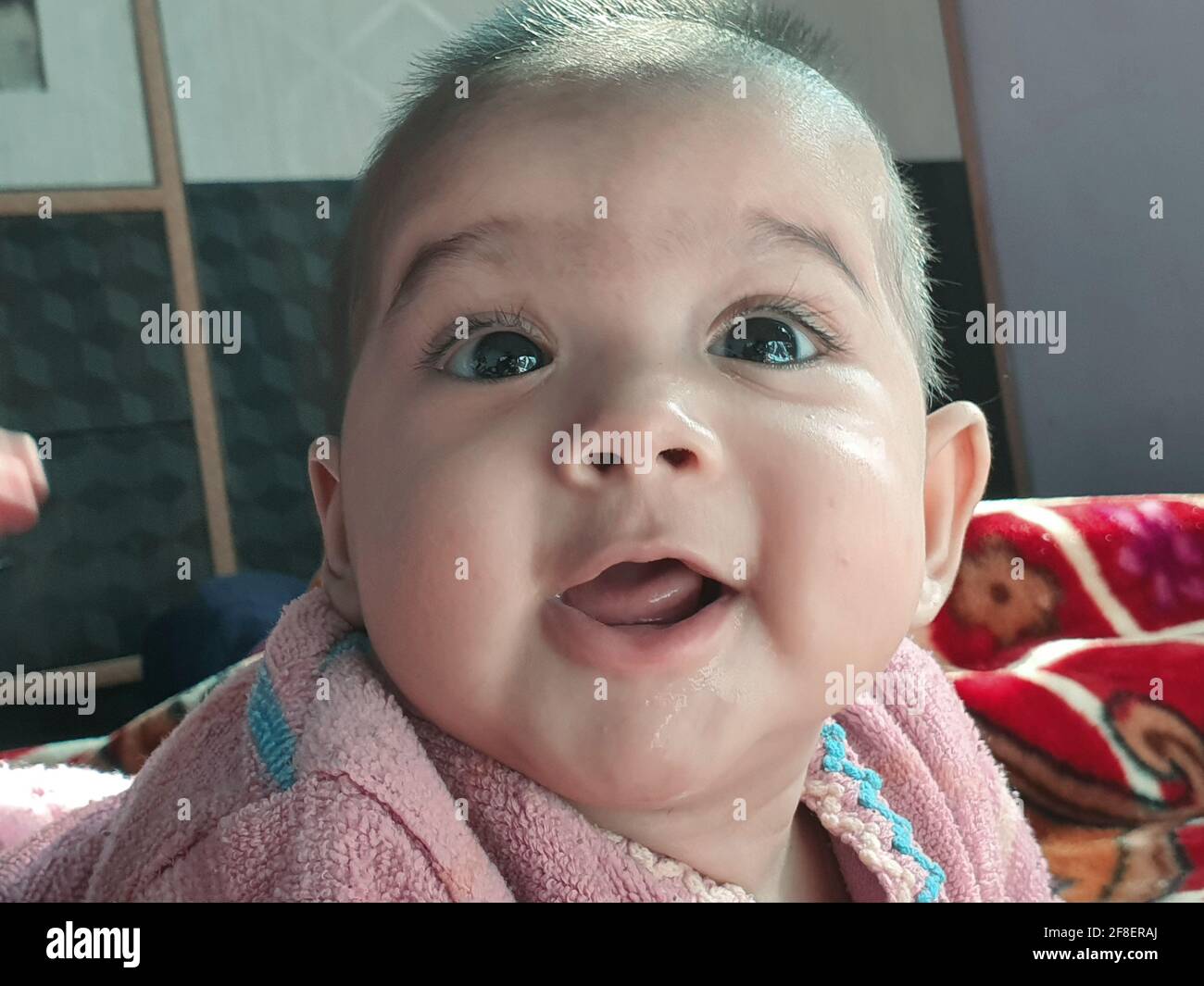 Beautiful kid different poses looks very handsome. Small child after ...