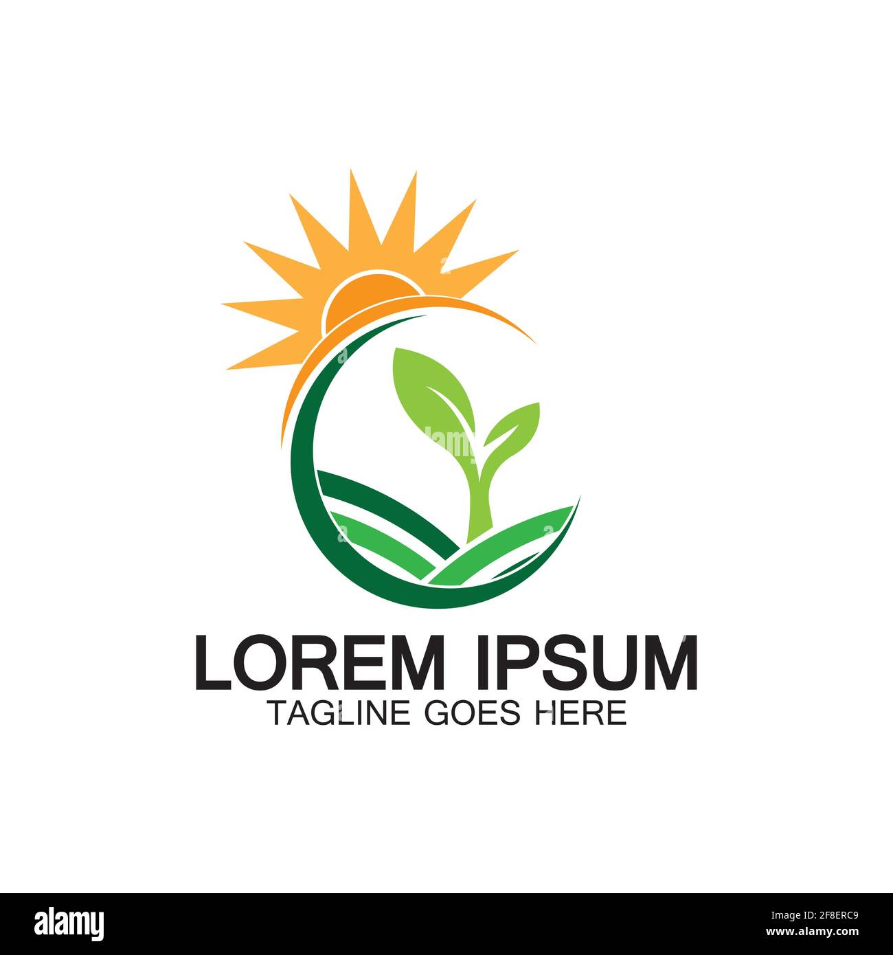 Organic farming logo vector illustration design,natural product icon ...