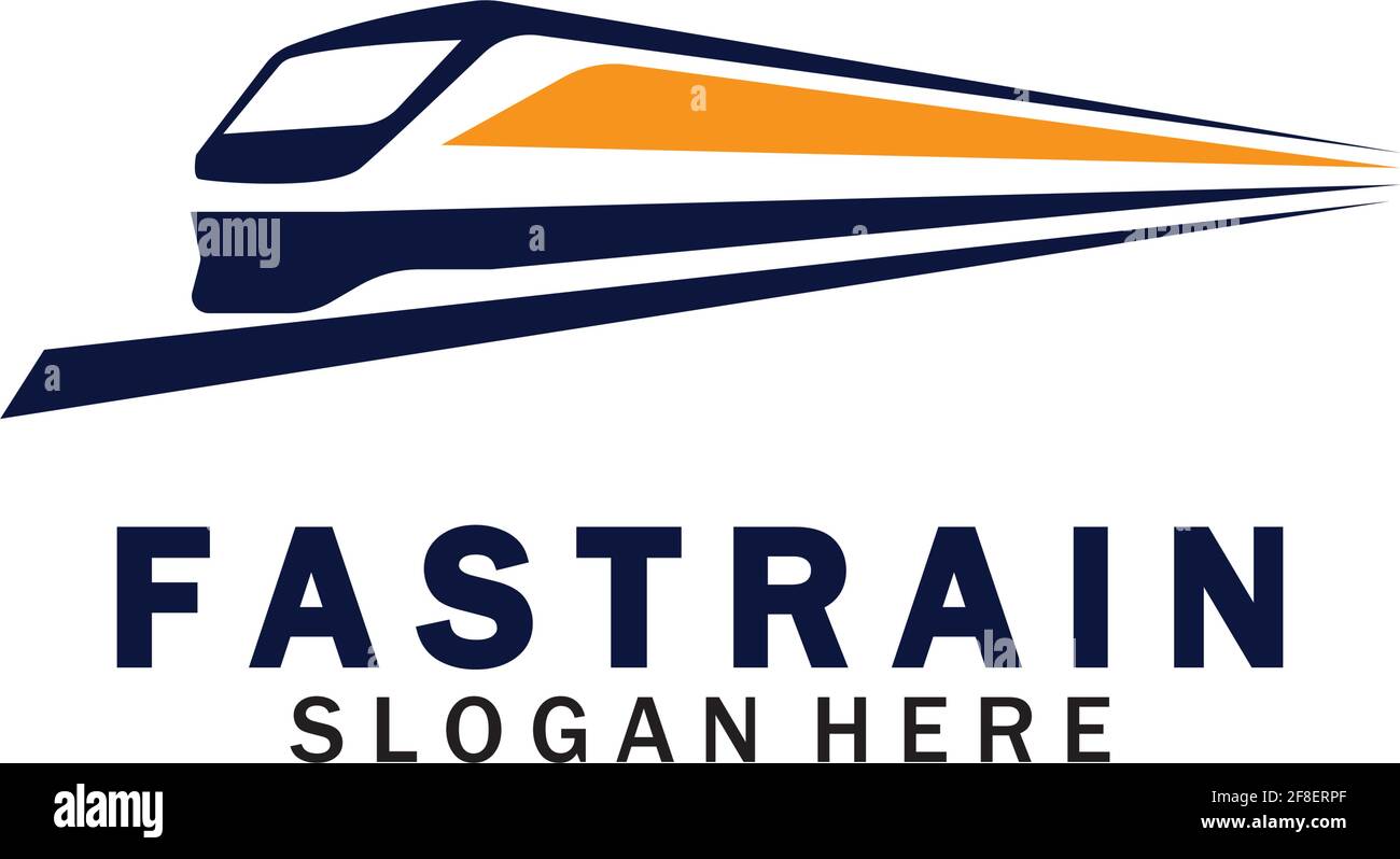 Train logo vector illustration design.fast train logo.High speed train ...