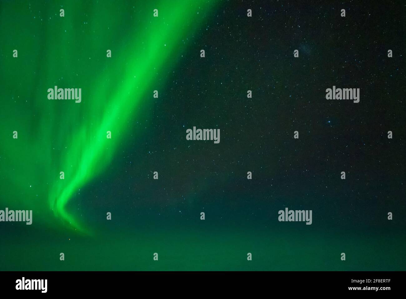 Aurora display from an aeroplane Stock Photo - Alamy
