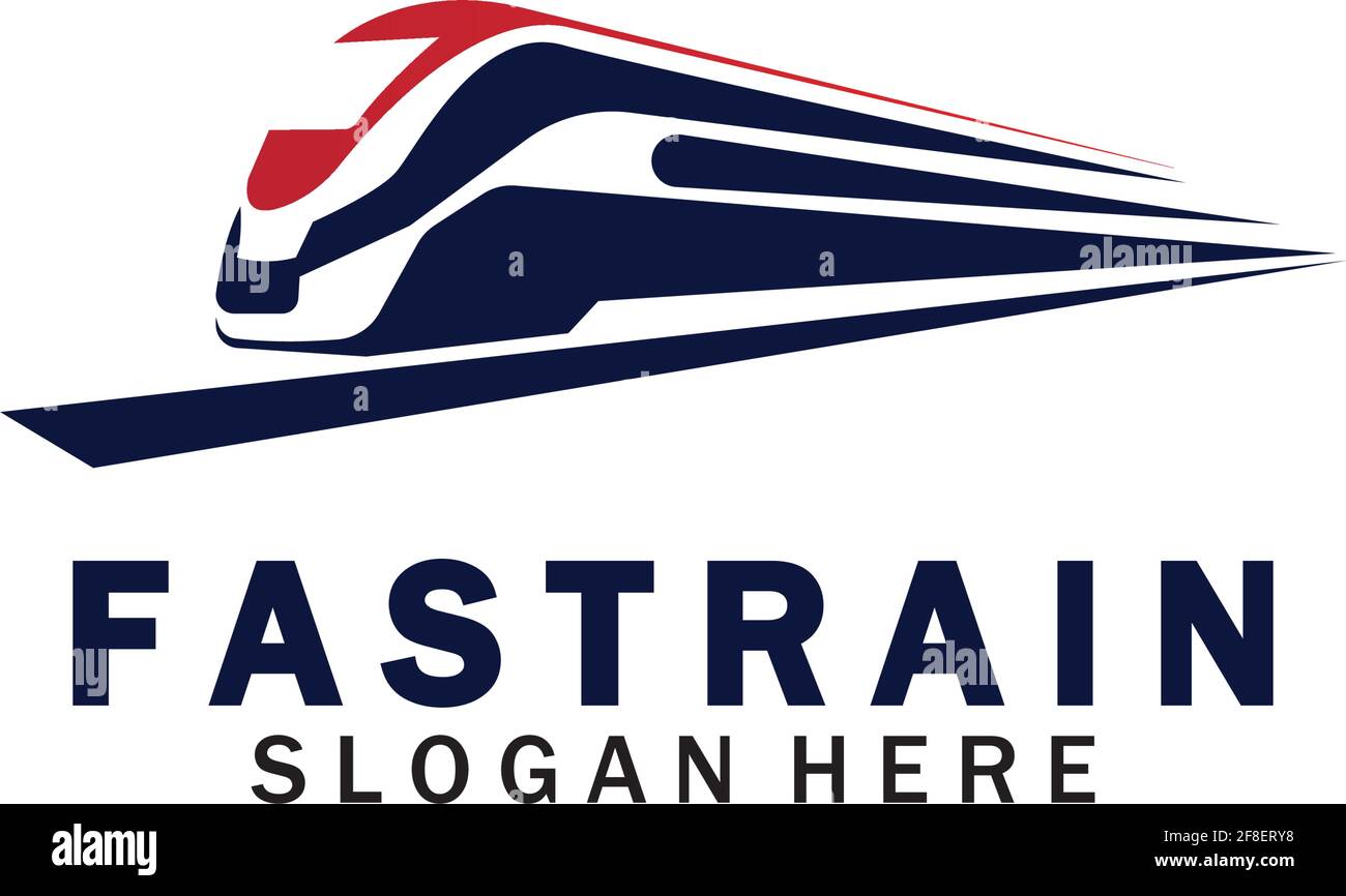Train logo vector illustration design.fast train logo.High speed train ...