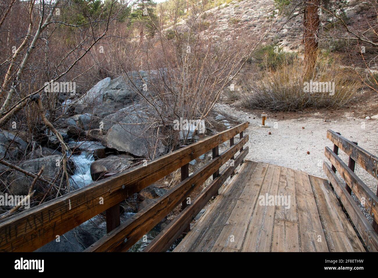 The North Fork Big Pine Creek hiking trail is a steep ascent to First ...