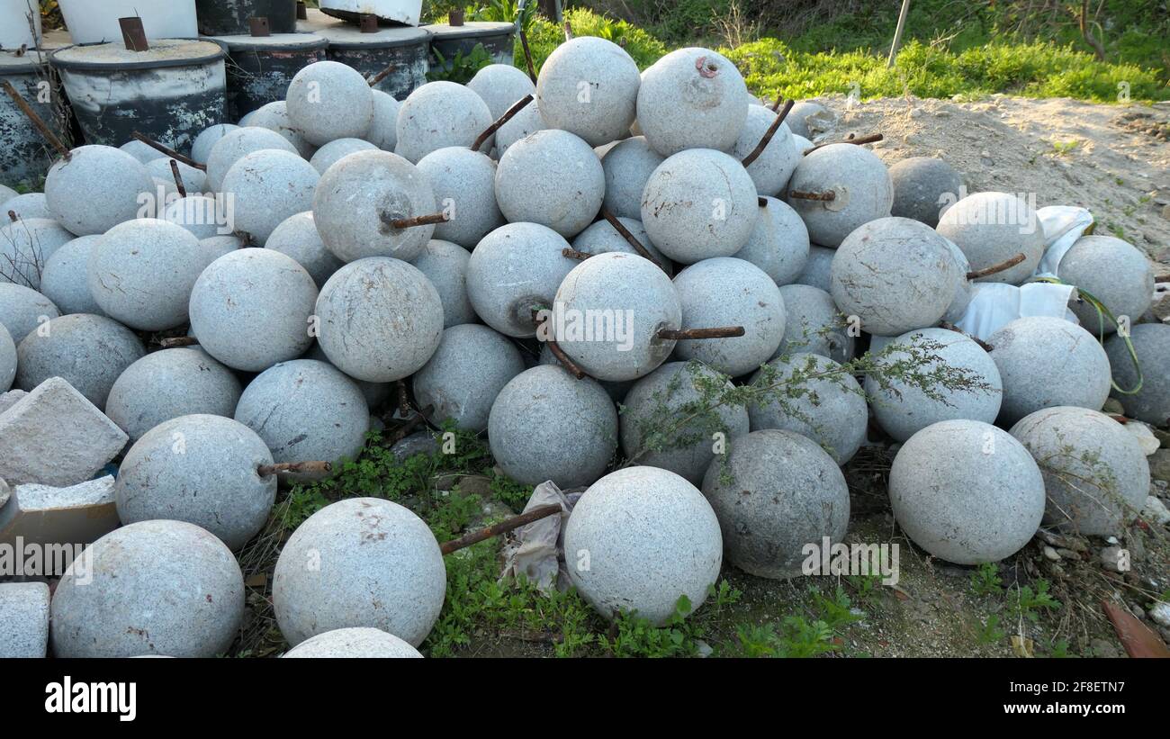 Concrete bollards hi-res stock photography and images - Alamy