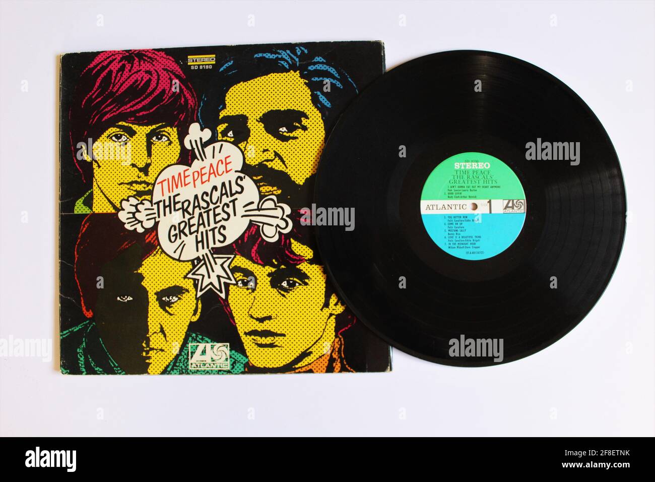 Rock and pop band, The Rascals music album on vinyl record LP disc ...