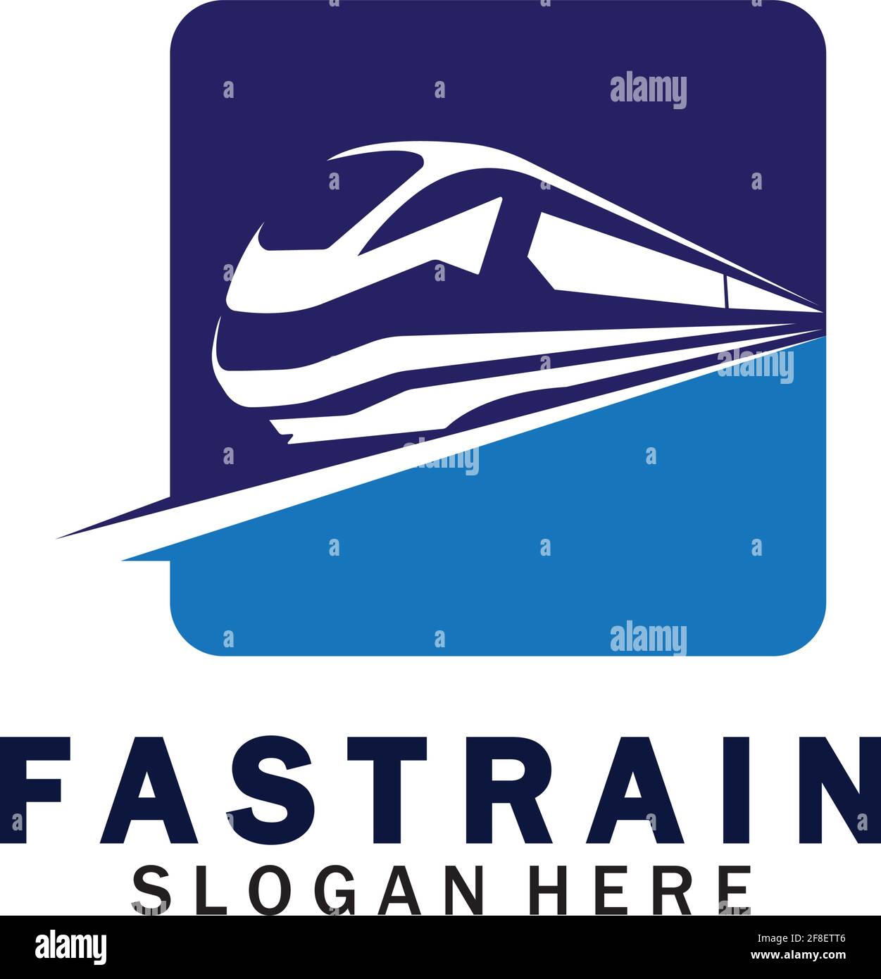 Train logo vector illustration design.fast train logo.High speed train ...