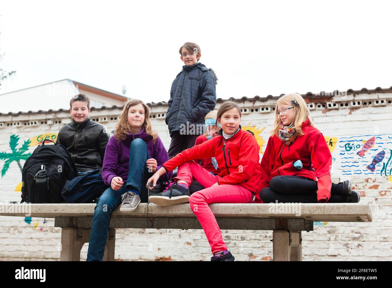 Kids during recess hi-res stock photography and images - Alamy