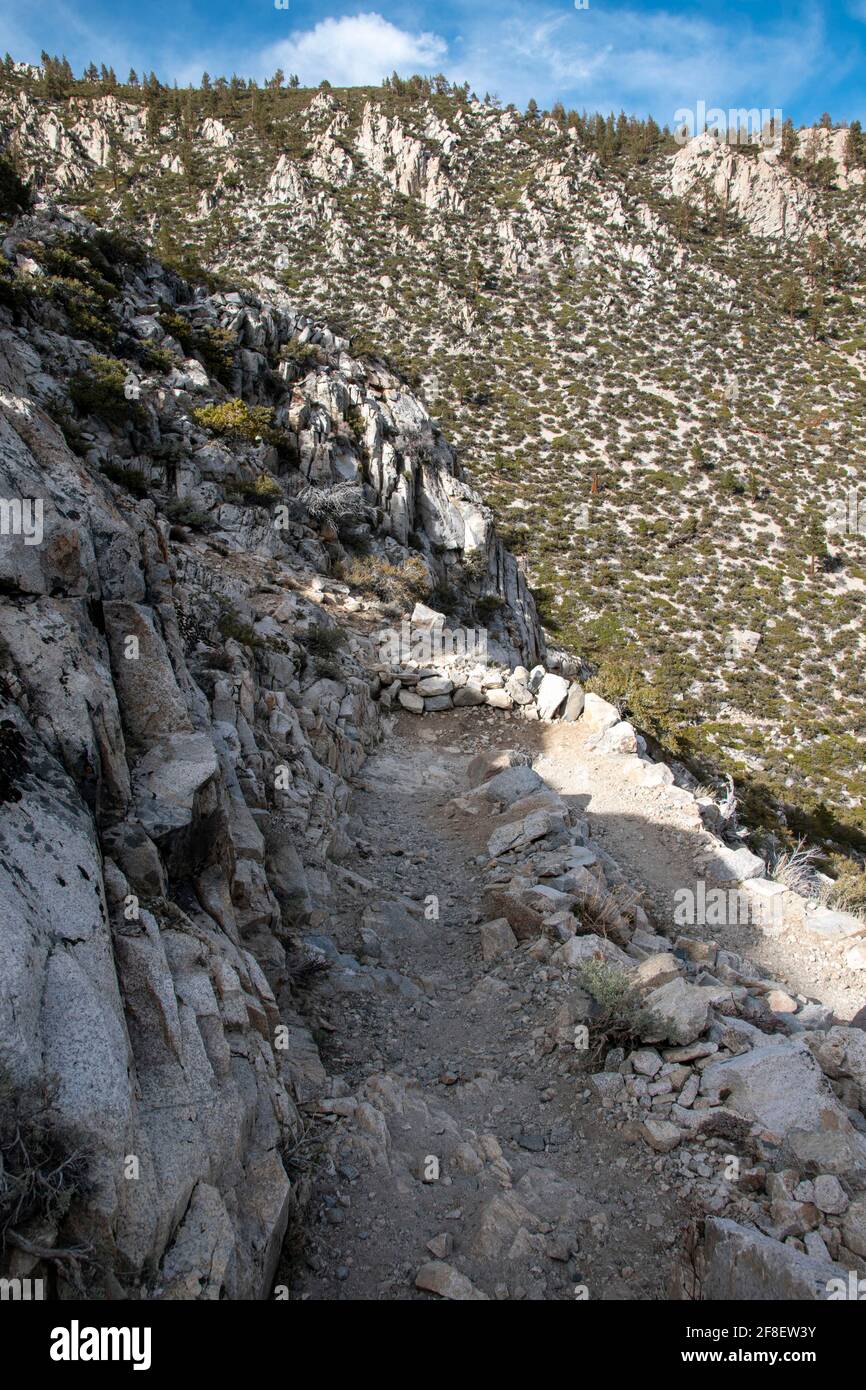 The North Fork Big Pine Creek hiking trail is a steep ascent to First ...