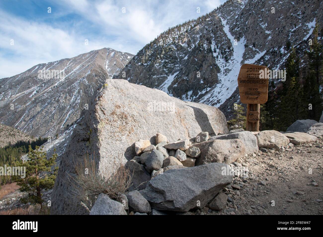 The North Fork Big Pine Creek hiking trail is a steep ascent to First ...