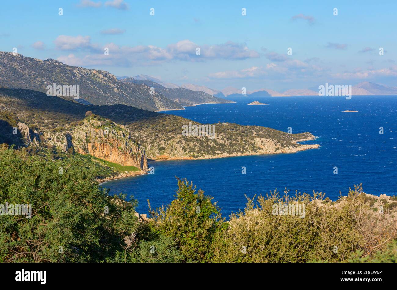 Beautiful sea coast in Turkey Stock Photo - Alamy