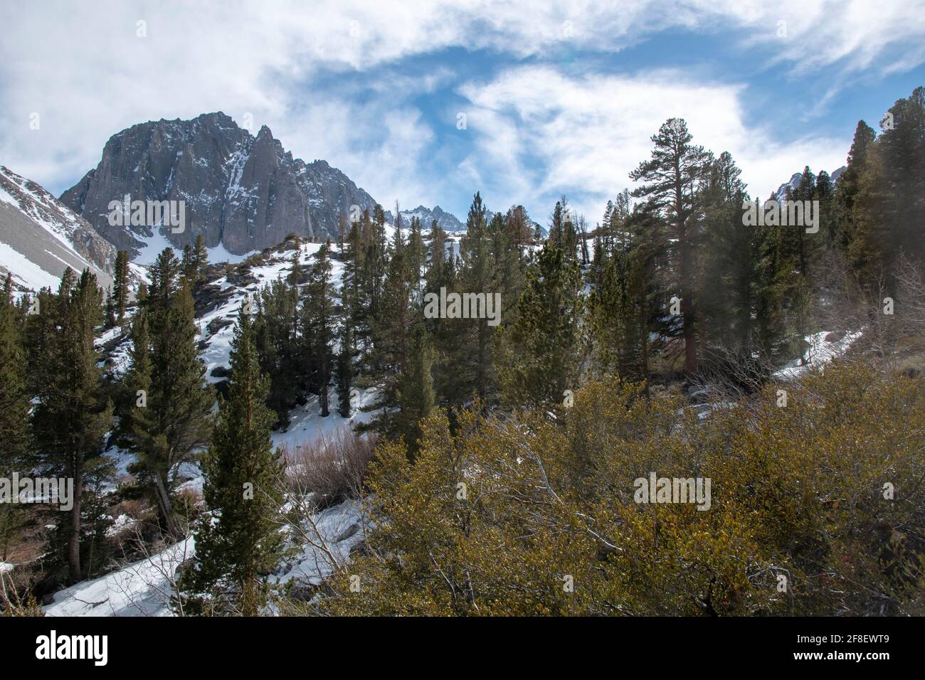 The North Fork Big Pine Creek hiking trail is a steep ascent to First ...