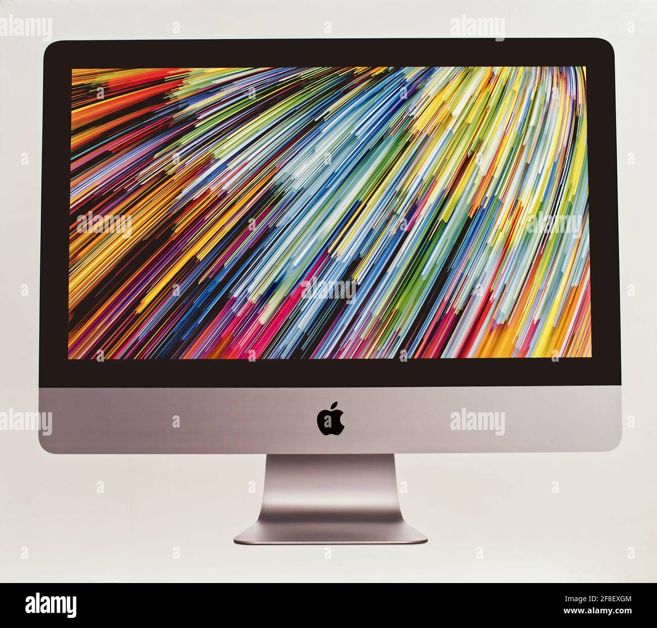 New iMac 21,5 inch personal computer made by Apple Computers, isolated ...