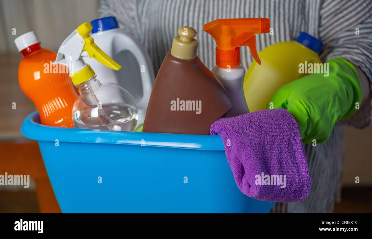 Modern cleaning products hi-res stock photography and images - Alamy
