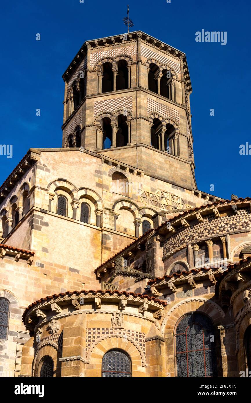 Issoire. Romanesque church Saint Austremoine, one of the five major ...