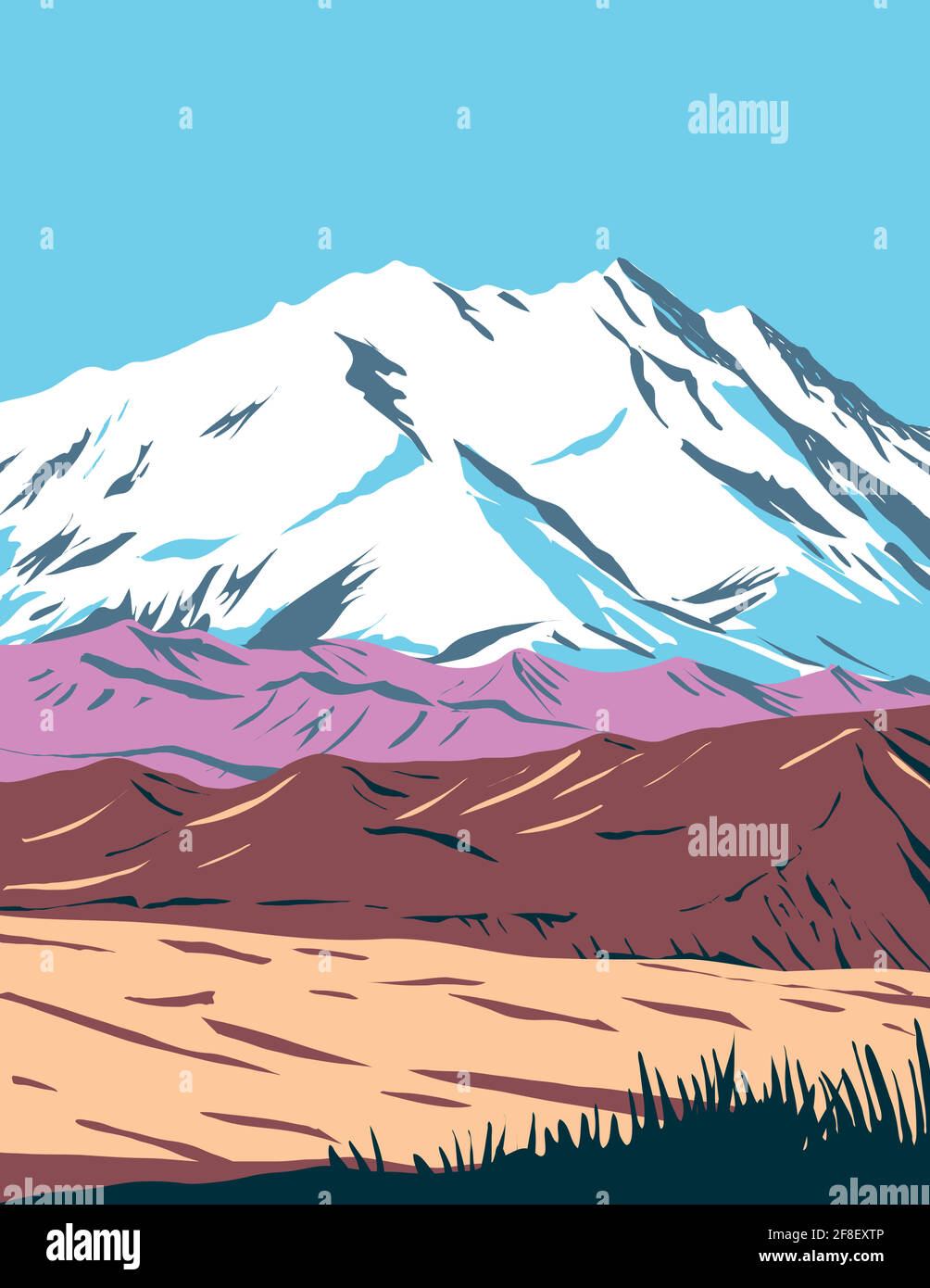 Denali national park and preserve Stock Vector Images - Alamy