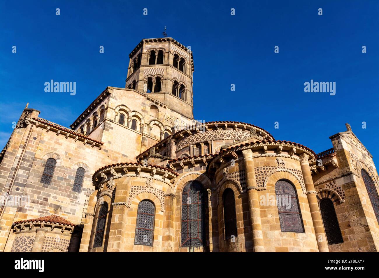 Issoire. Romanesque church Saint Austremoine, one of the five major ...