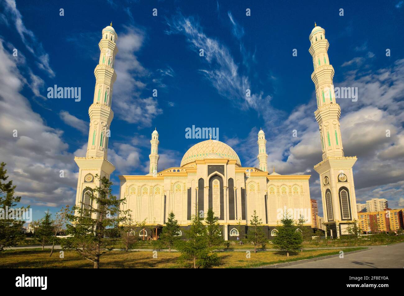The building was constructed in classical Islamic style with ...