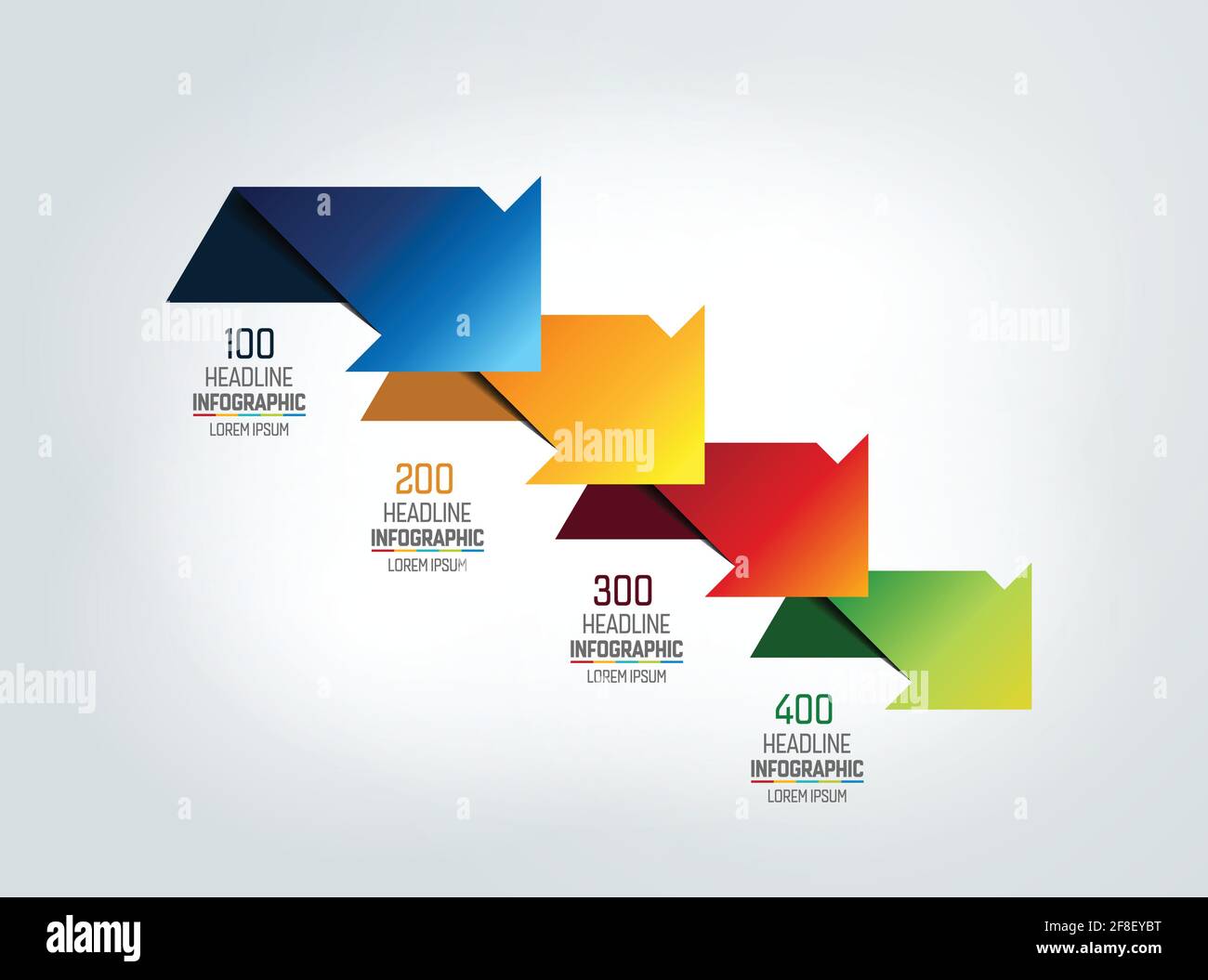 4 arrows scheme, chart, template, infographic Stock Vector Image & Art ...
