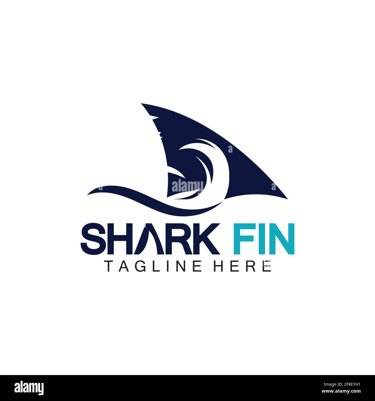 Shark fin logo vector illustration design template.Shark Logo Template ...